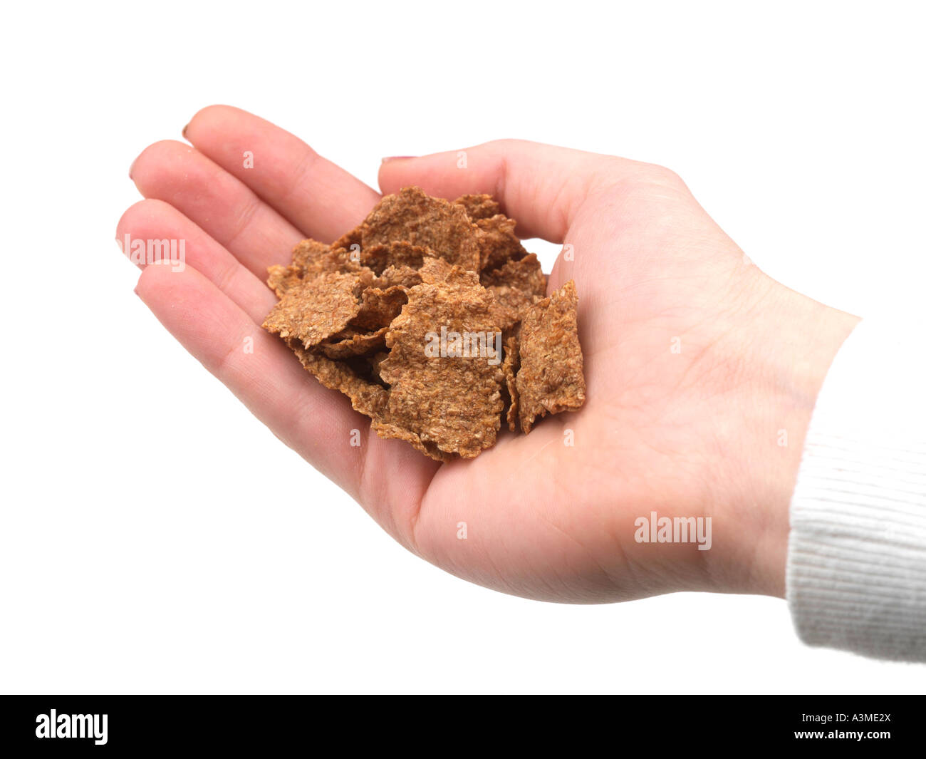 Handful of Cereal Model Released Stock Photo - Alamy