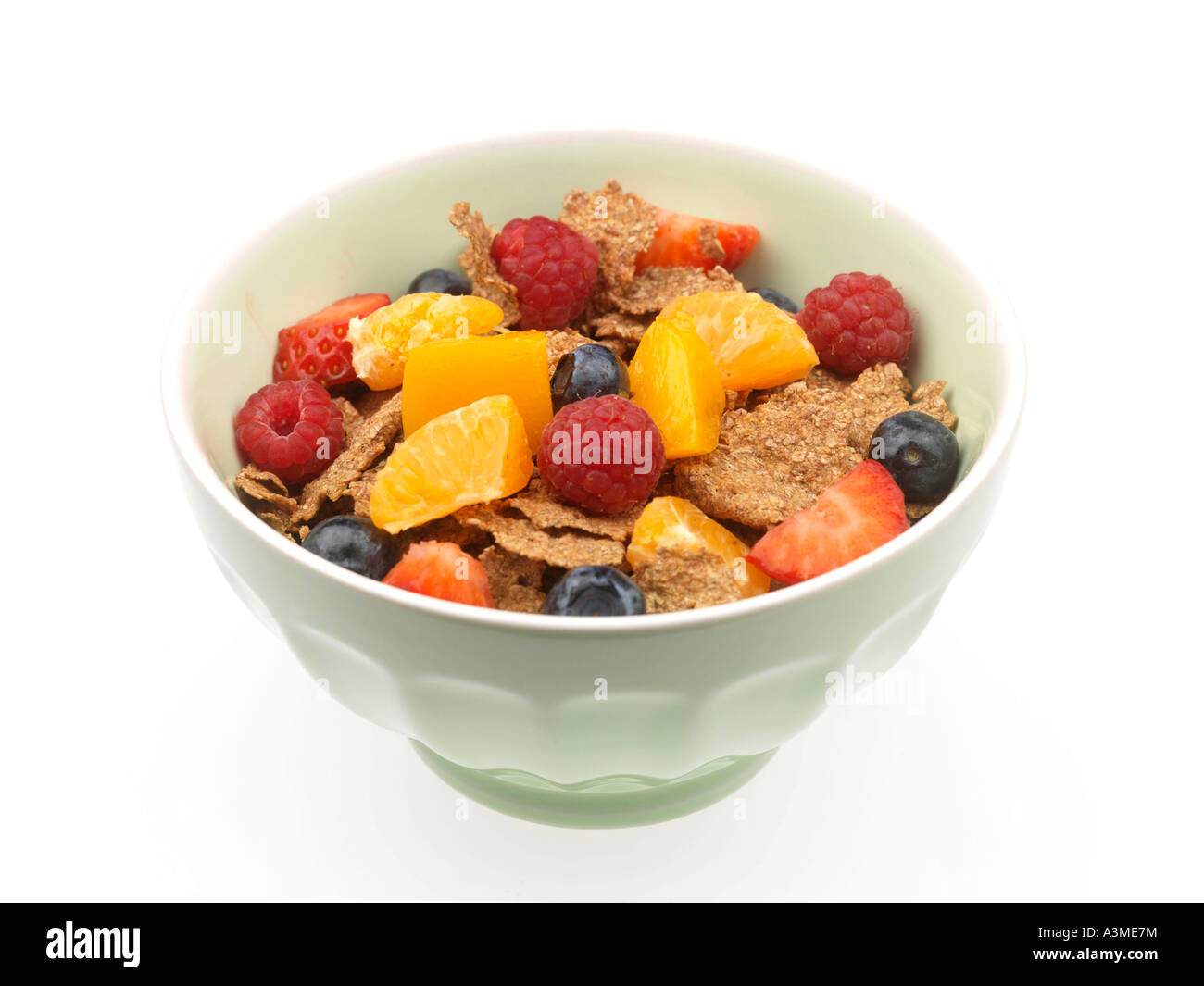 Breakfast Cereal with Fresh Fruit Stock Photo - Alamy