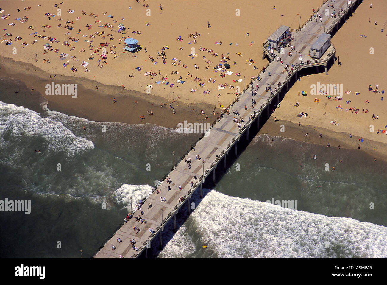 Nature Bridge Water Sea Sand Beach Stock Photo - Alamy