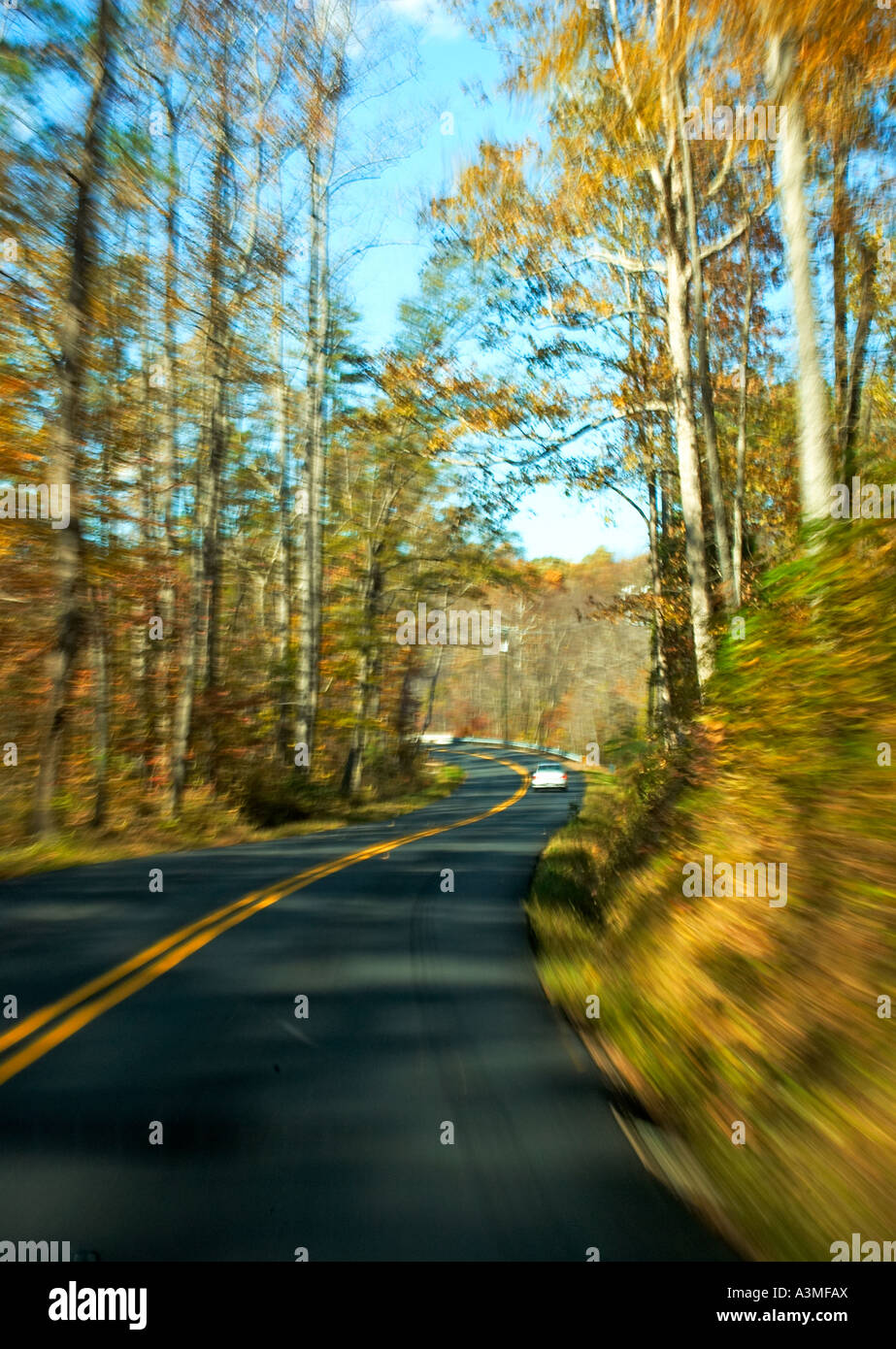 car abstract colorful colourful country road Stock Photo - Alamy