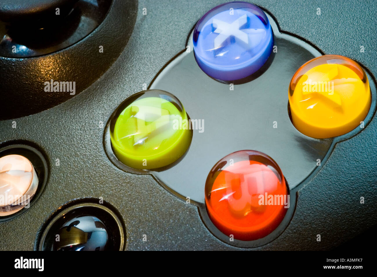 Close up of a popular computer game controller Stock Photo - Alamy