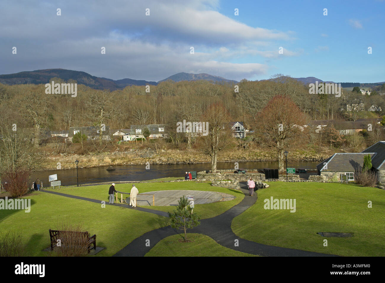 Summit of Ben Vrackie viewed from outside the Festival Theatre in ...
