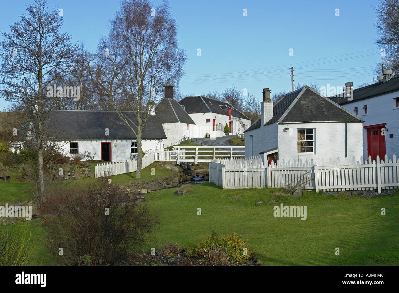 Edradour Scottish Single Malt Whisky Distillery near Pitlochry Scotland ...