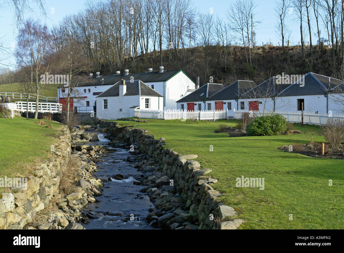 Edradour Scottish Single Malt Whisky Distillery near Pitlochry Scotland ...