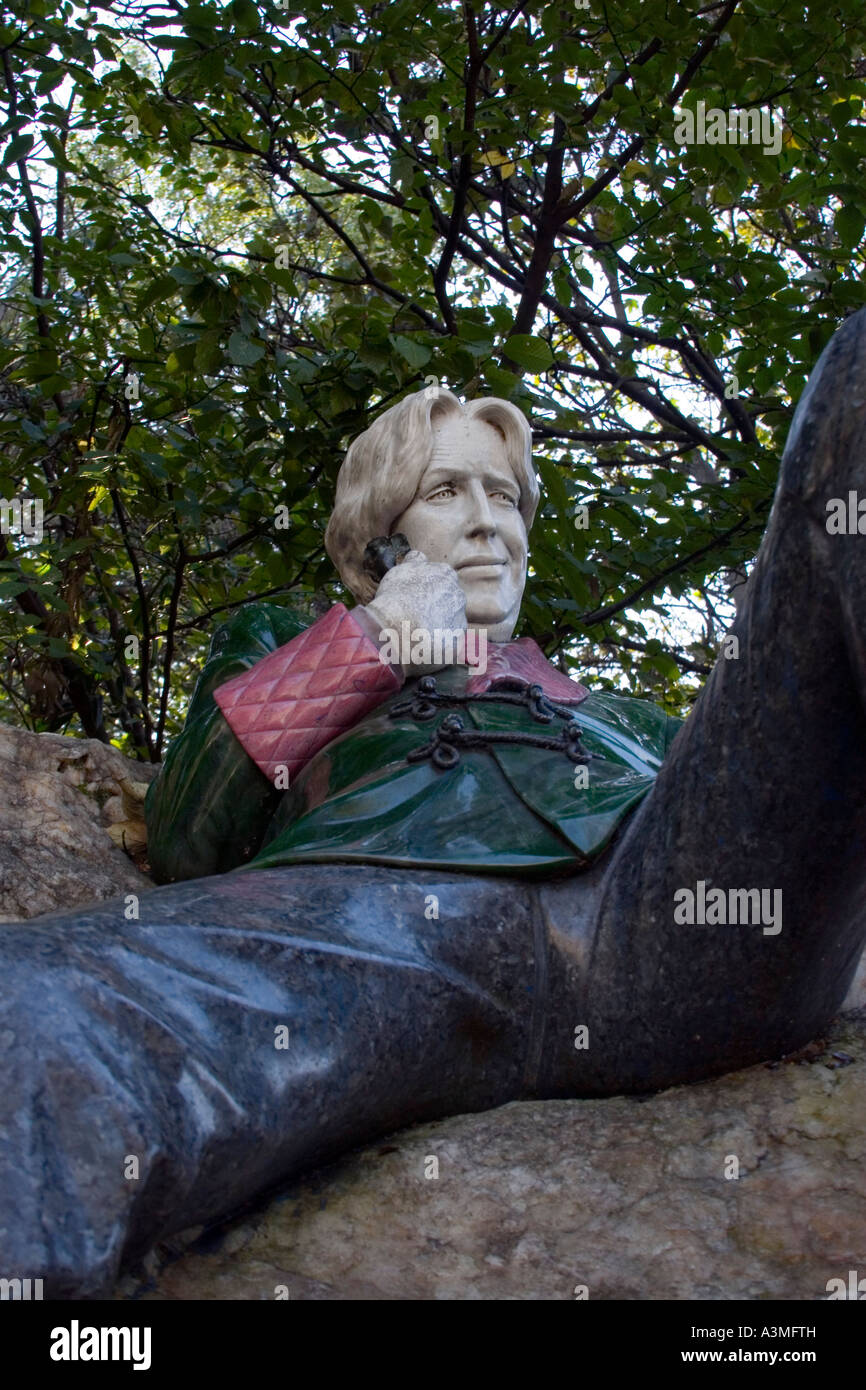 Ireland Dublin Archbishop Ryan Park Merrion Square Oscar Wilde Statue ...