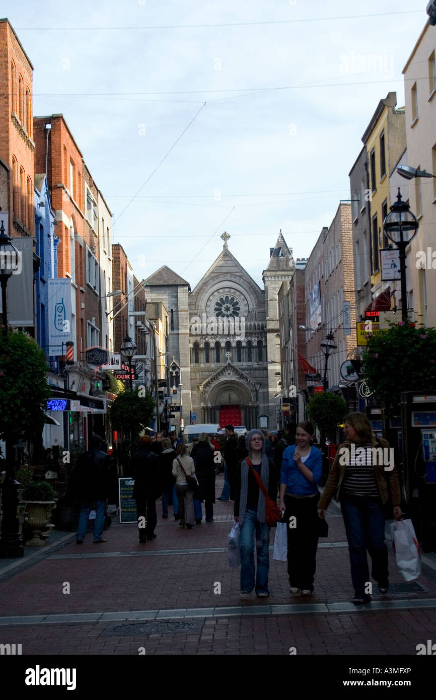 In the street of Dublin City Stock Photo - Alamy