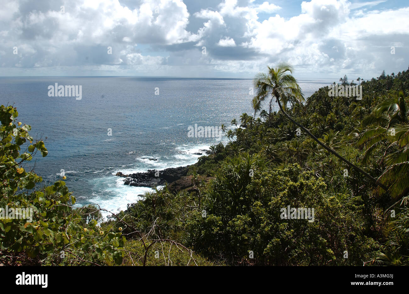 John Adams Cave lookout over the Island Stock Photo - Alamy