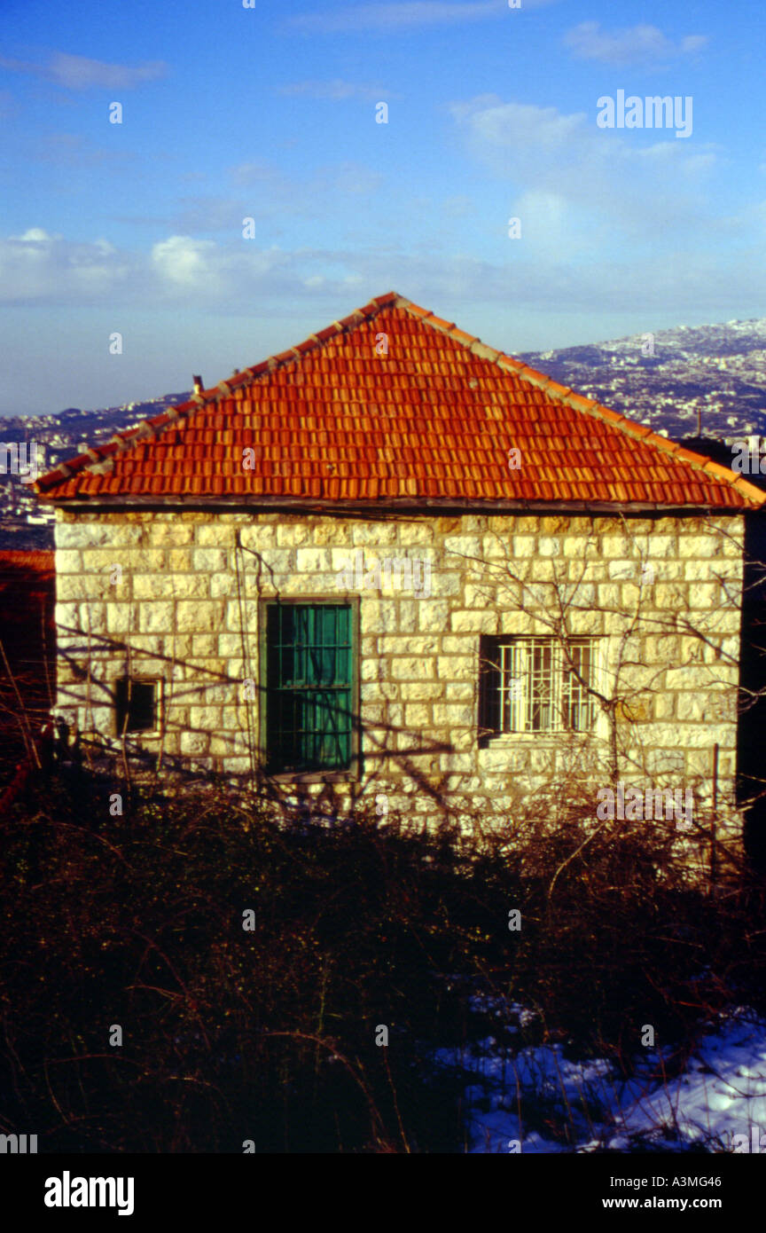 traditional model house lebanon Stock Photo - Alamy