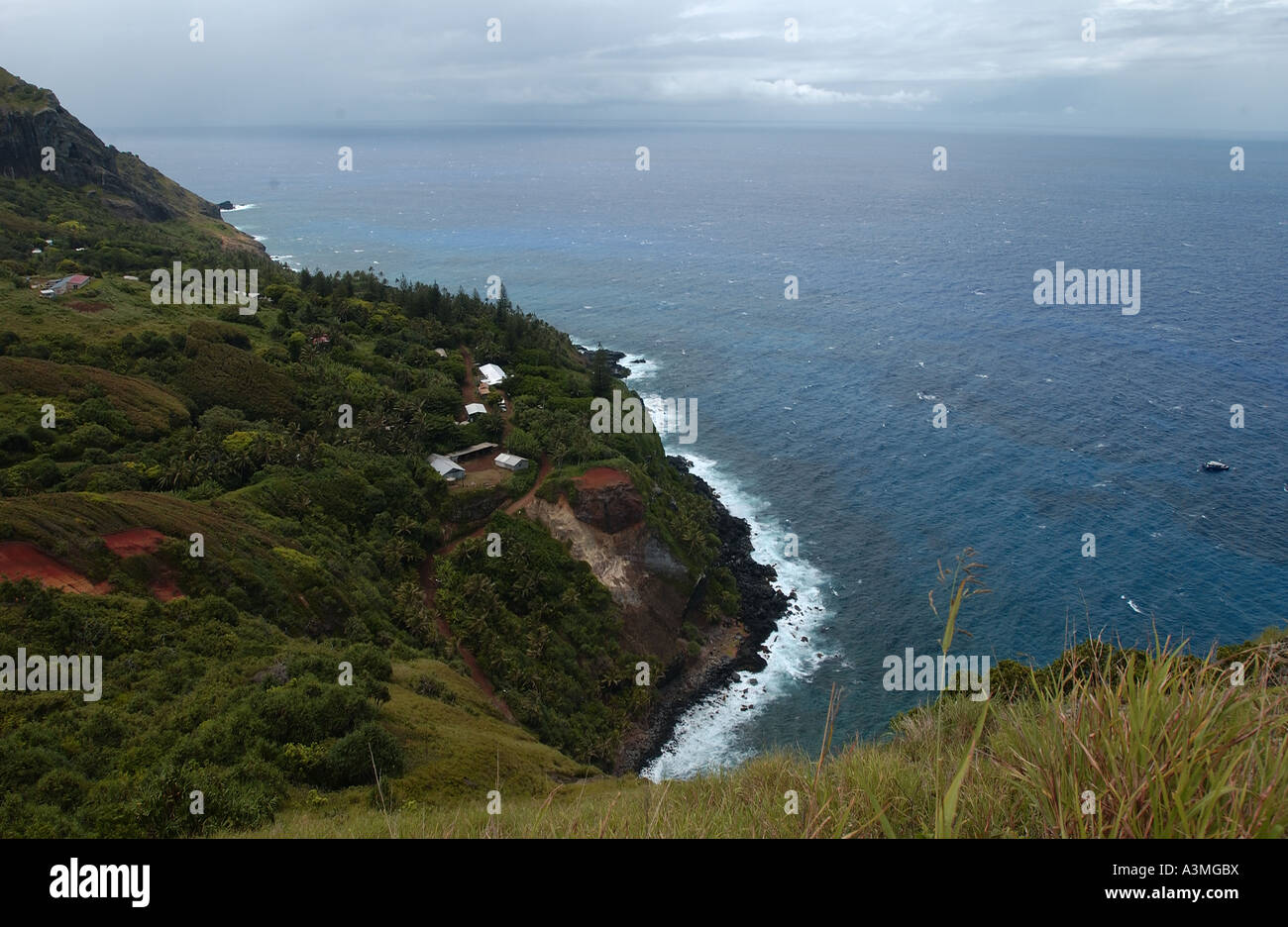 John Adams Cave lookout over the Island Stock Photo - Alamy
