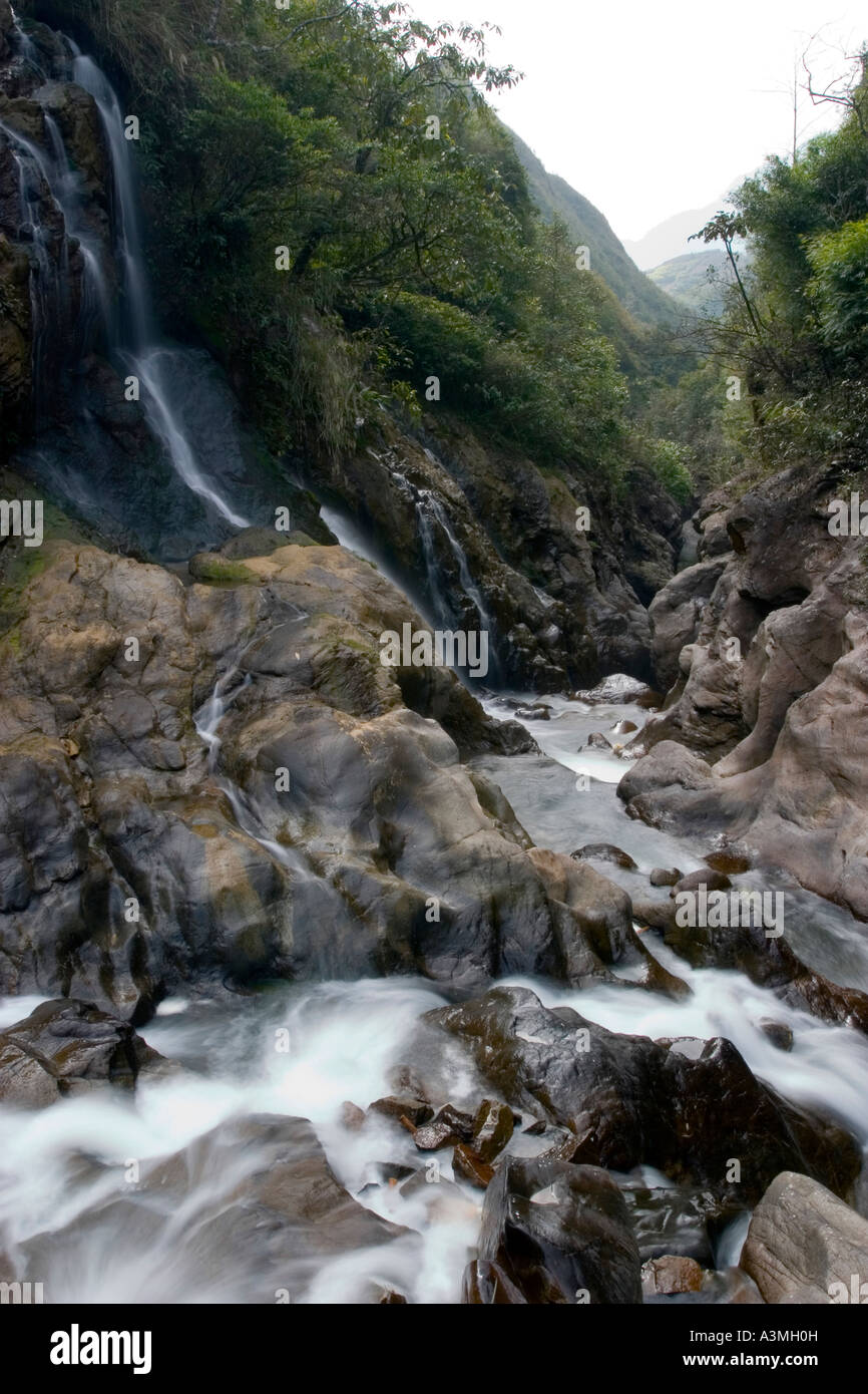 Sapa landscape Waterfall - Vietnam Stock Photo - Alamy