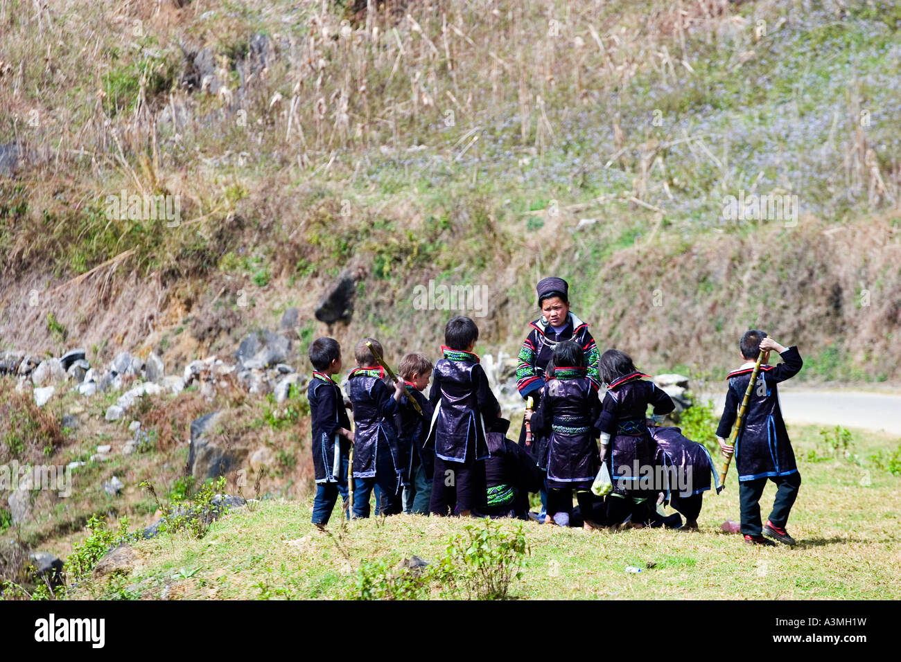 Children of the Sapa area Stock Photo - Alamy
