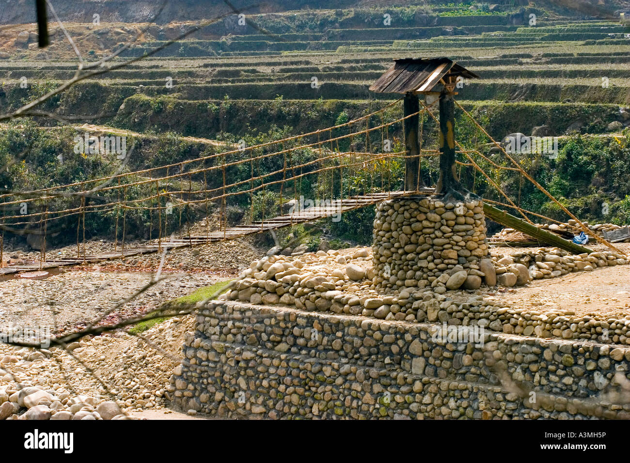 Bridge of the Sapa area - Vietnam Stock Photo - Alamy