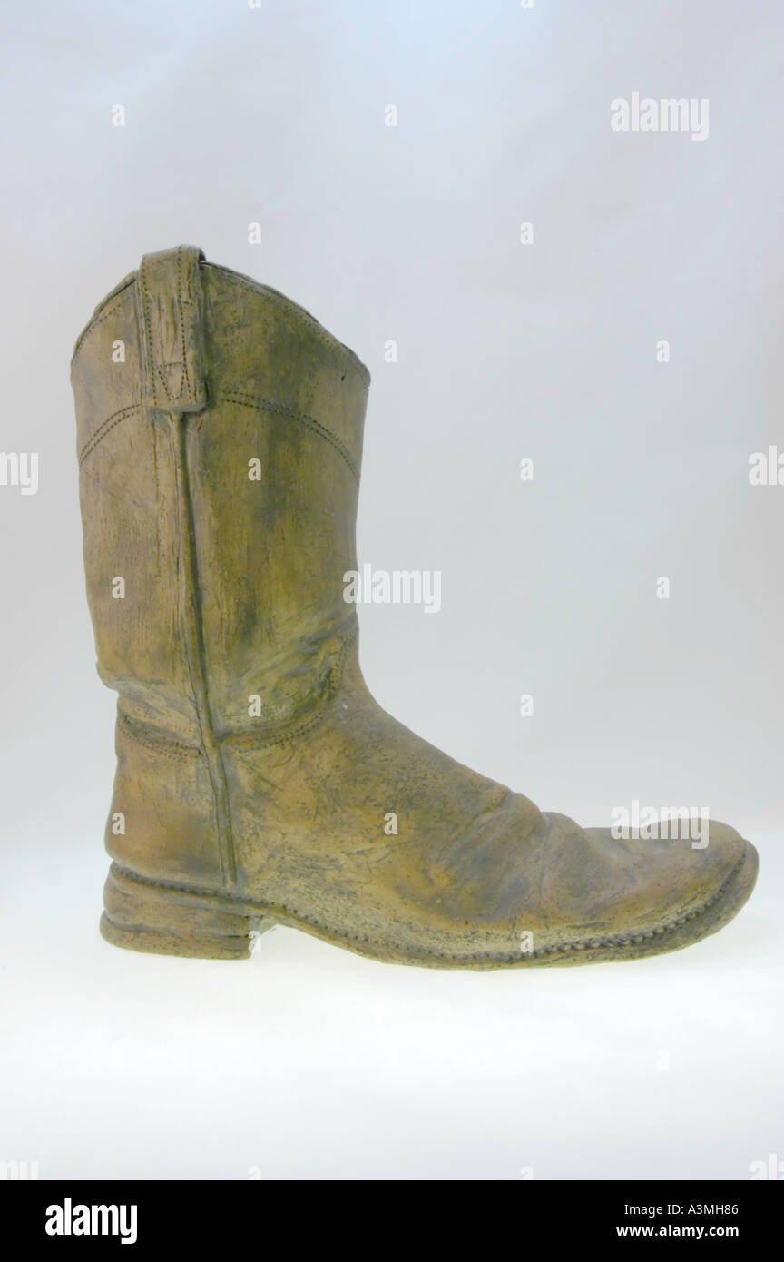 Ceramic cowboy boot Stock Photo - Alamy