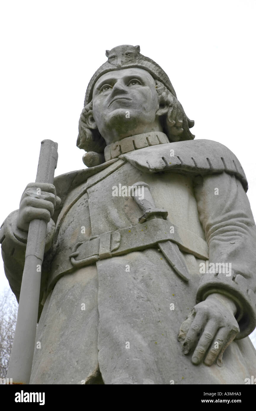 Daniel Boone Statue Stock Photo - Alamy