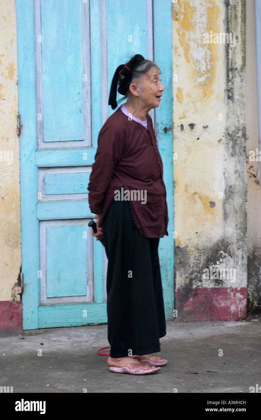 Old Woman looking the train Stock Photo - Alamy