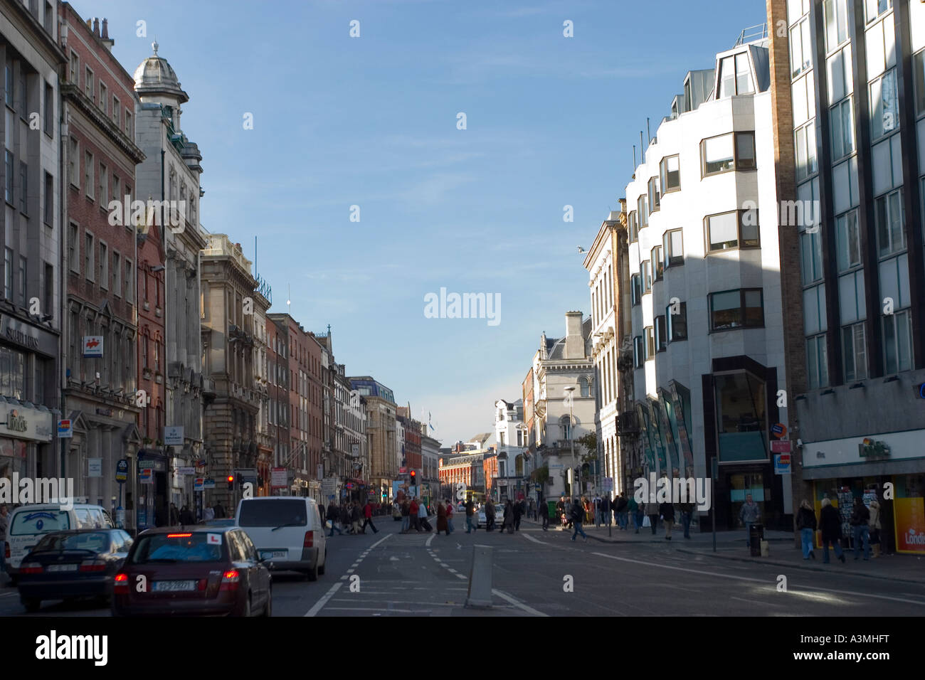 Street in Dublin City Stock Photo - Alamy