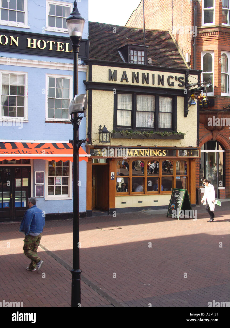 Pub market square Ipswich Suffolk England Stock Photo - Alamy