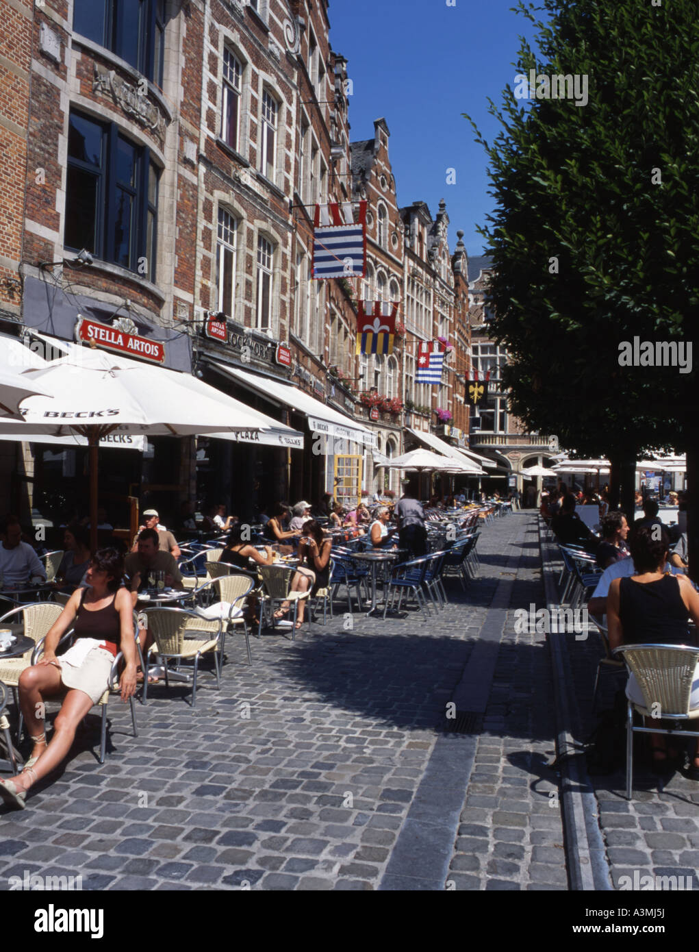Oude Markt Leuven Belgium Stock Photo - Alamy