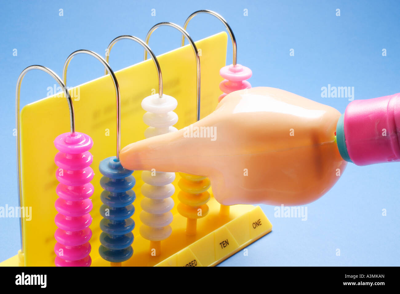 Toy Hand and Children's Abacus Stock Photo - Alamy