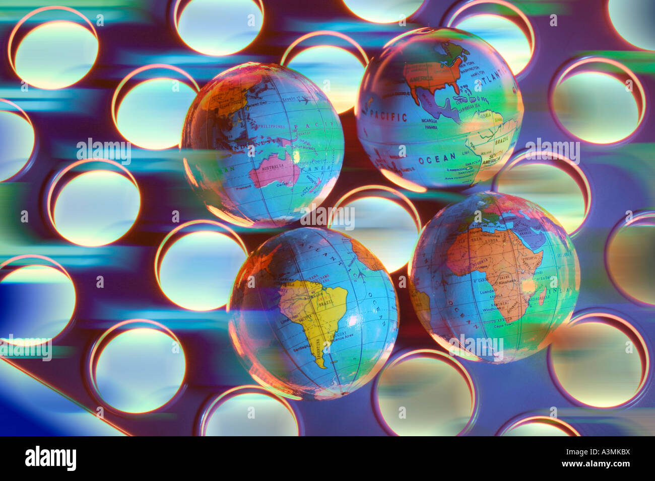 Globes map hi-res stock photography and images - Alamy