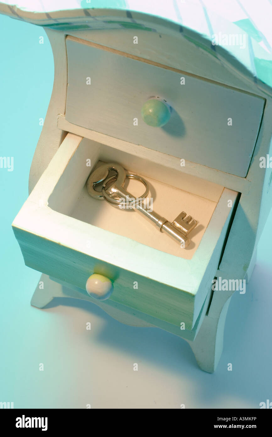 Key in Toy Drawer Stock Photo - Alamy