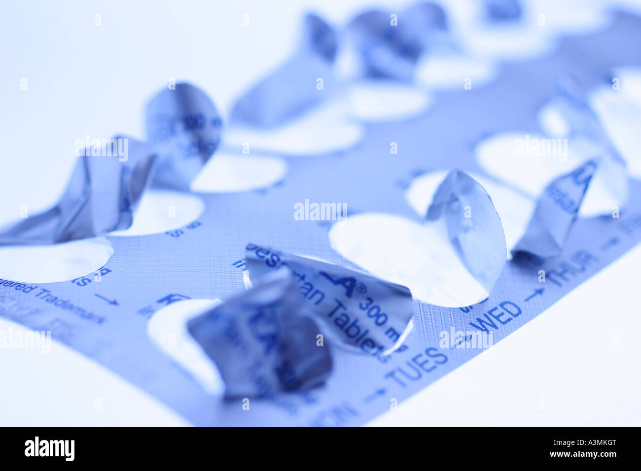 Empty Blister Pill Pack Stock Photo - Alamy