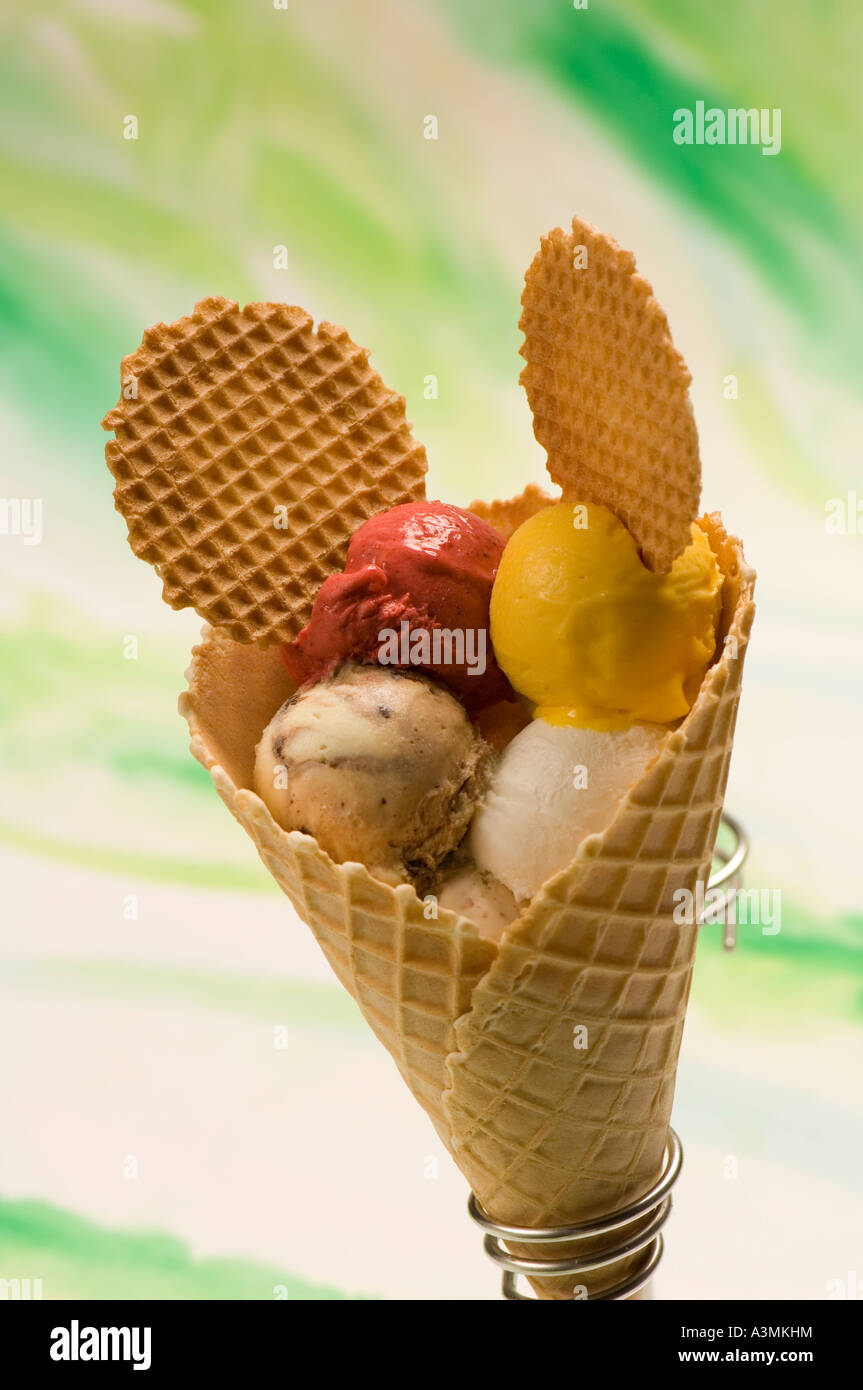 Ice Cream dessert Stock Photo - Alamy