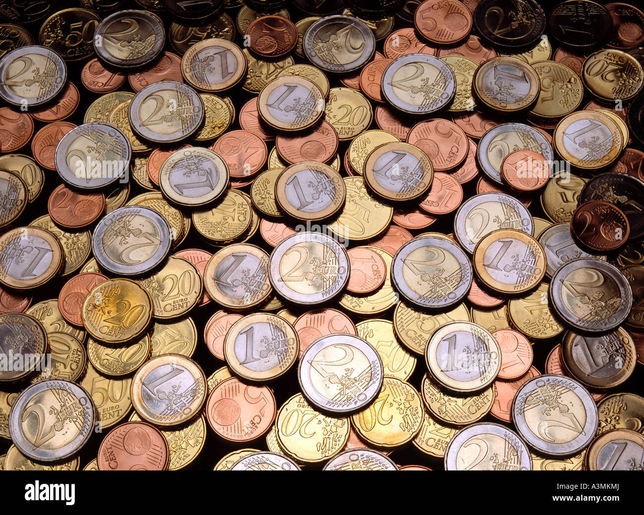 EURO AND CENT COINS Stock Photo - Alamy