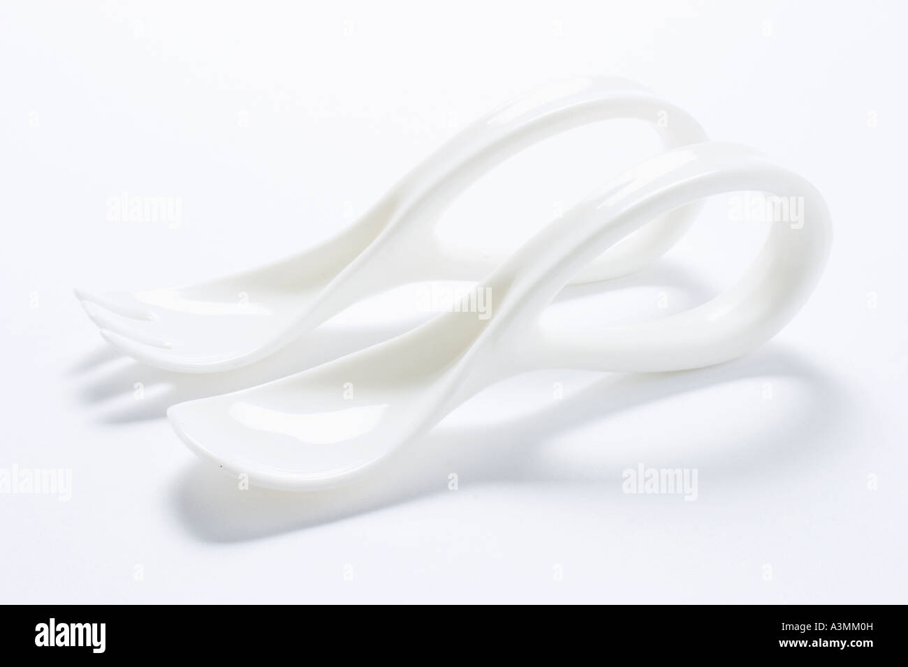 Baby Fork and Spoon Stock Photo - Alamy