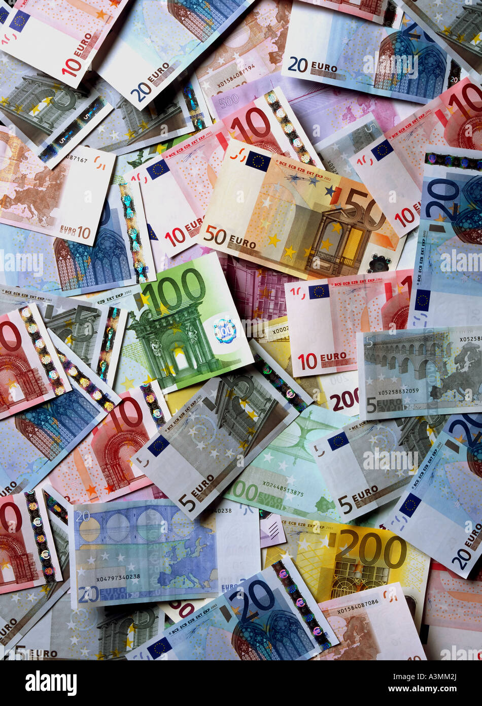 EURO EUROPEAN CURRENCY BANKNOTES Stock Photo - Alamy