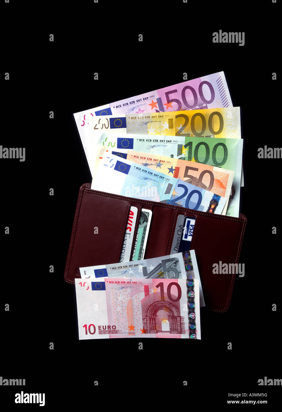 7 european currency bank notes hi-res stock photography and images - Alamy