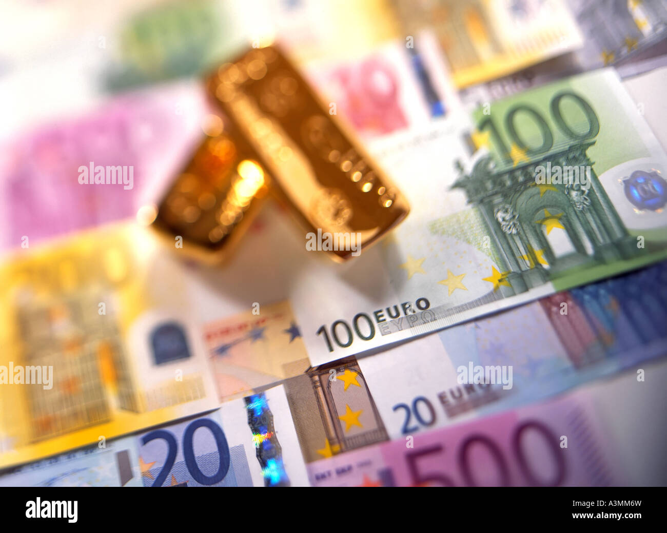 Gold bar bars ingot ingots bullion bullions two hi-res stock ...