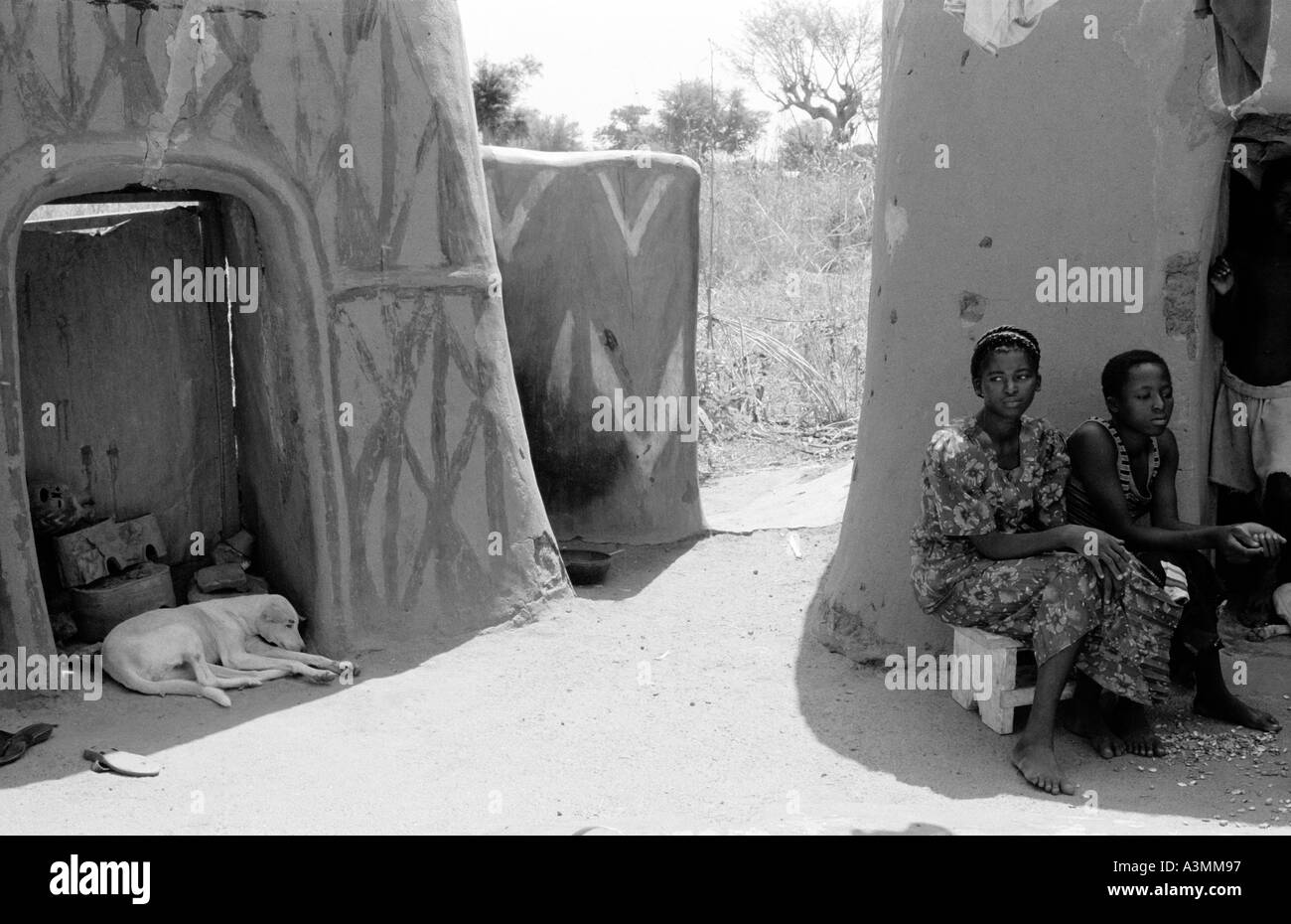 Village life in Northern Ghana Stock Photo - Alamy