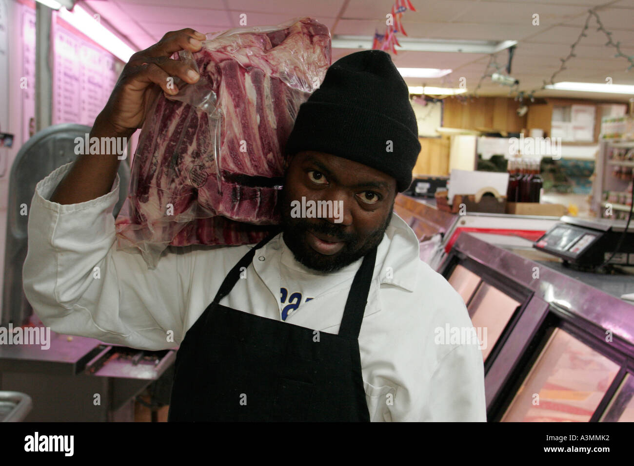 African american butcher hi-res stock photography and images - Alamy