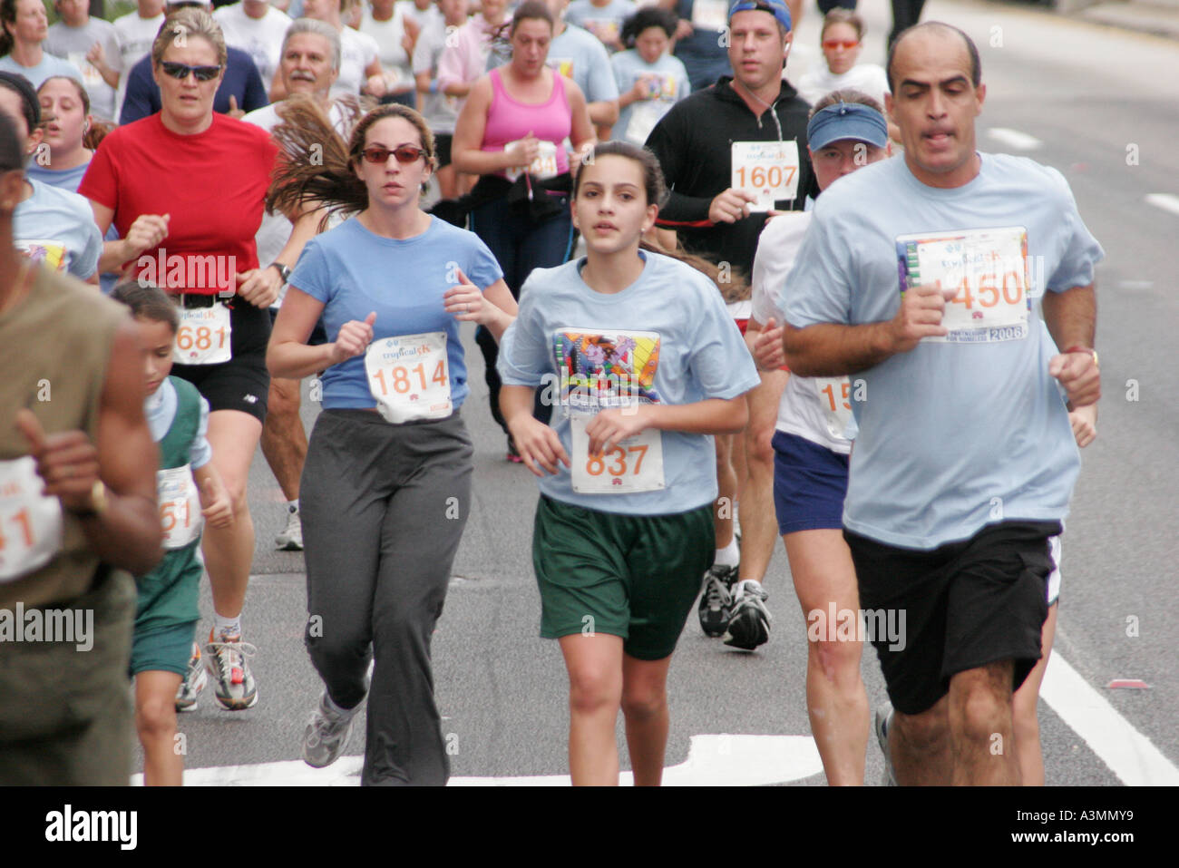 Miami Beach Florida,half 1/2 marathon,charity run,jog,Hispanic Latinos ...