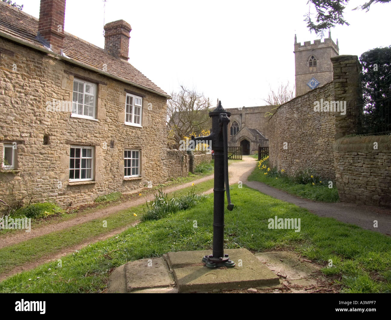 Oxfordshire Combe Longa near Woodstock St Laurences Church and village ...