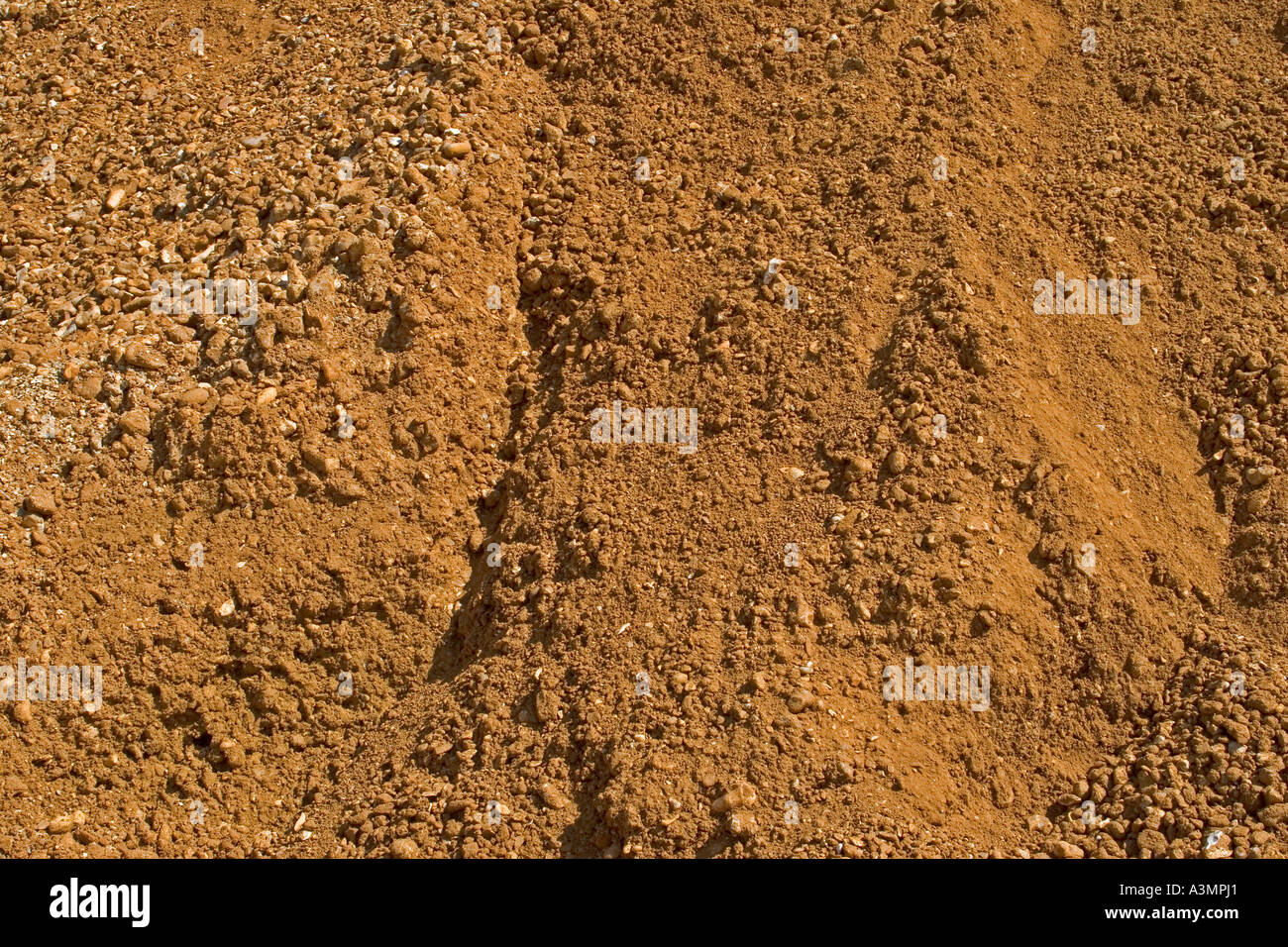 Stockpile of unprocessed sandstone gravel after quarrying Stock Photo ...