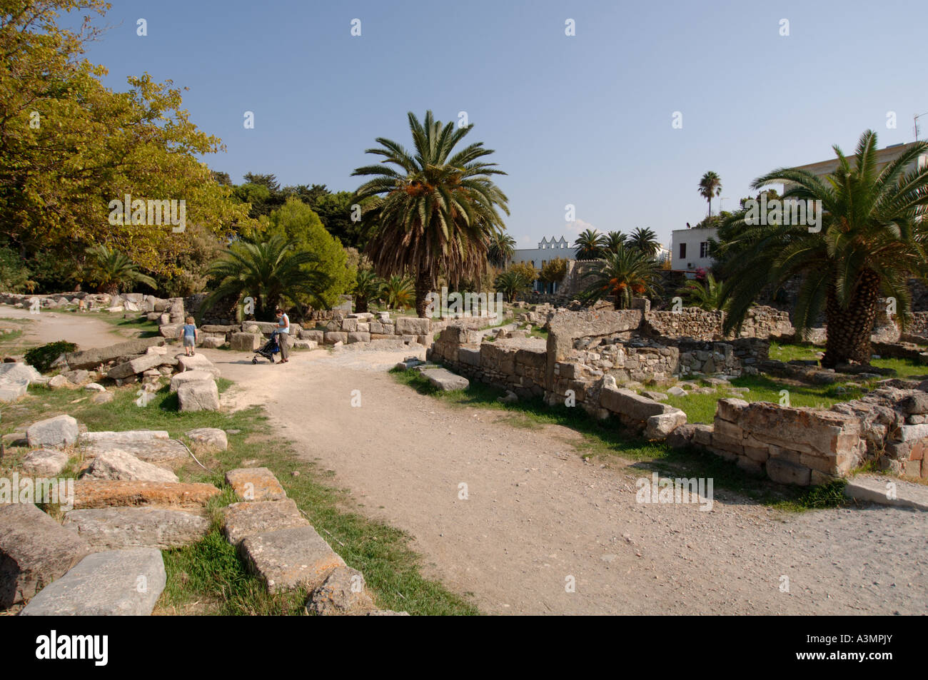 Ruins in Kos City . Greece Stock Photo - Alamy