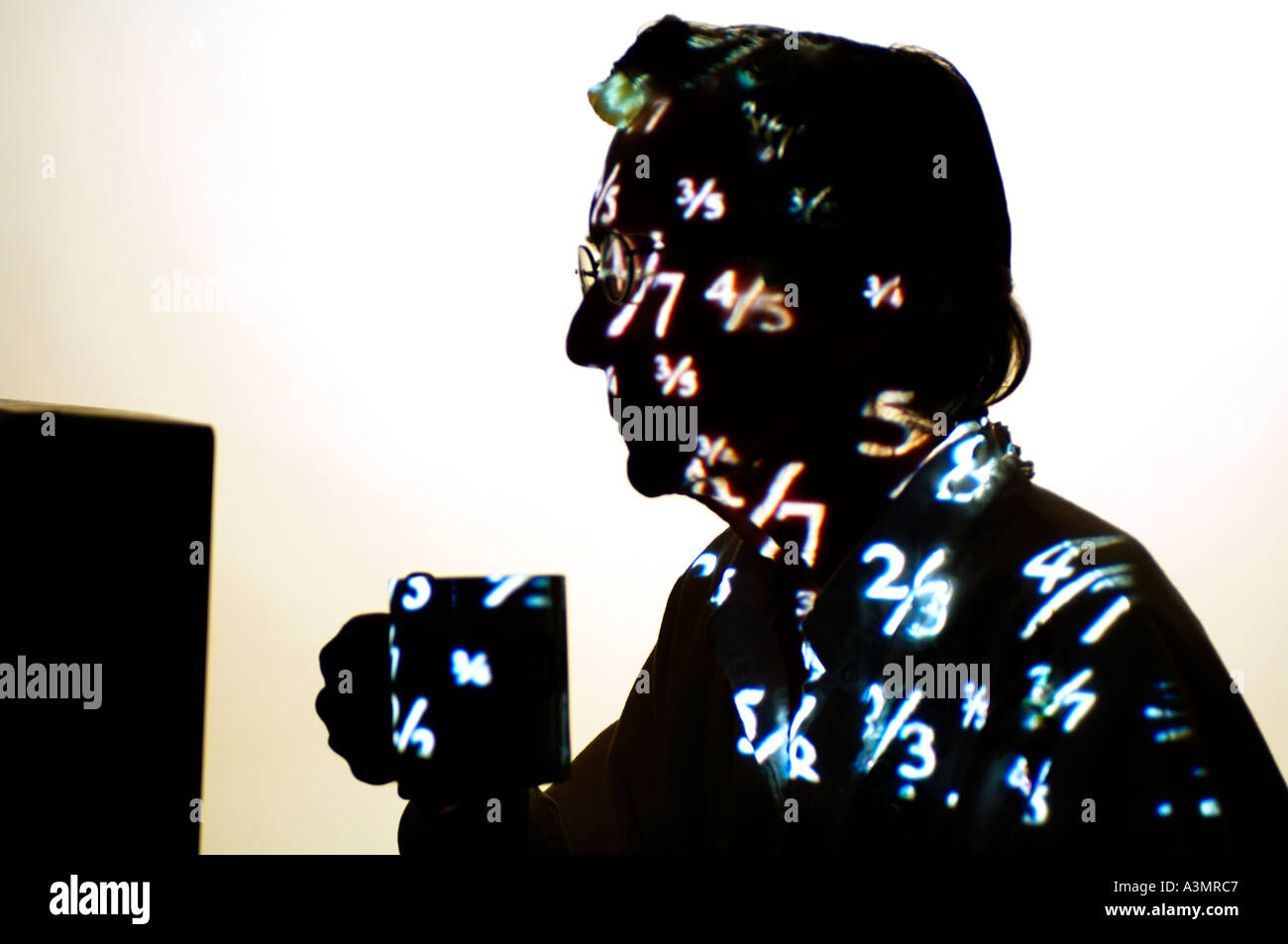 Computer screen face numbers hi-res stock photography and images - Alamy