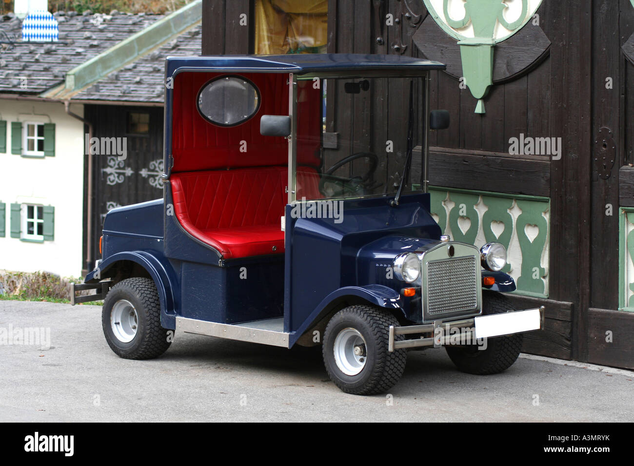 strange looking blue car Stock Photo - Alamy