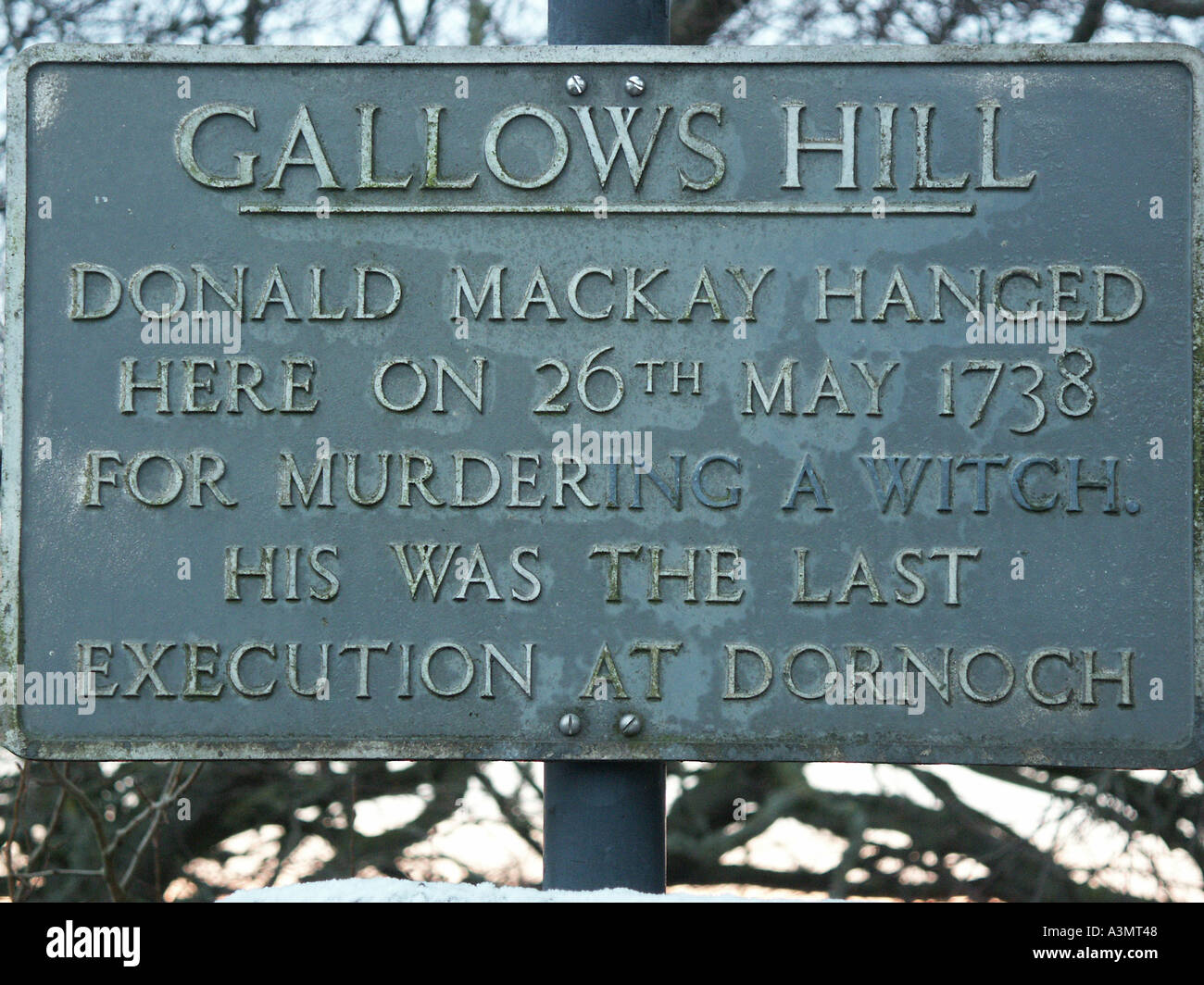 Gallows Hill Memorial to Donald Mackay hanged at Dornoch, Scotland on ...