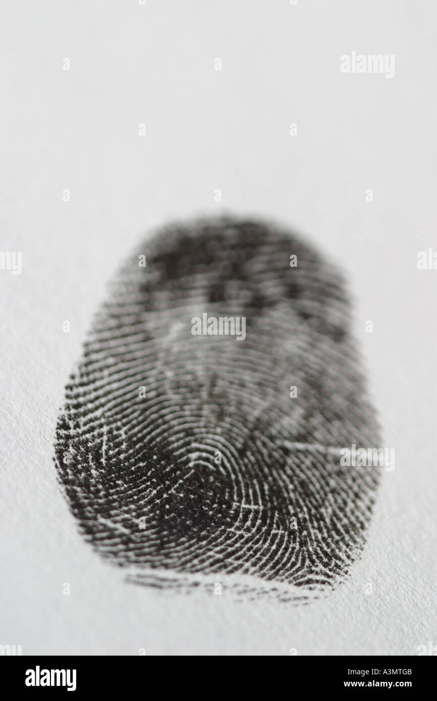 Finger print fingerprint Stock Photo - Alamy