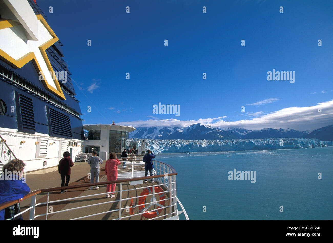 Alaska Hubbard Glacier cruise ship Stock Photo - Alamy