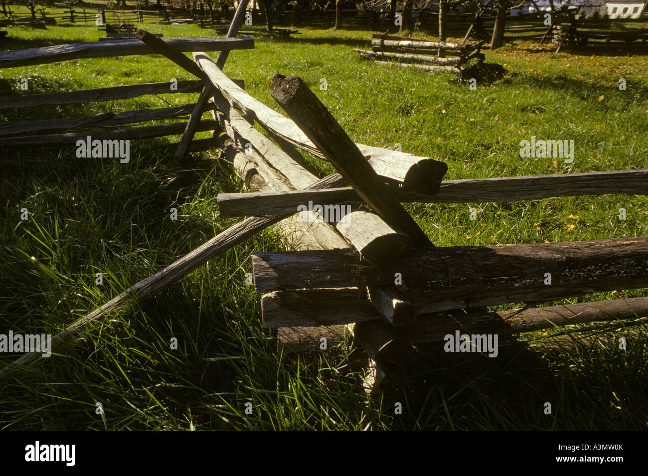 Landis Valley farm museum split log rail fence Lancaster PA ...