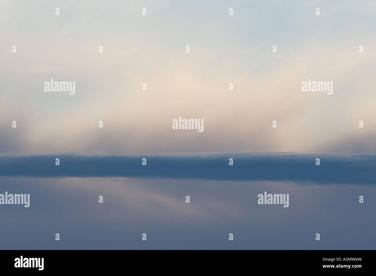 Overcast sky with arcus cloud layer , Finland Stock Photo - Alamy