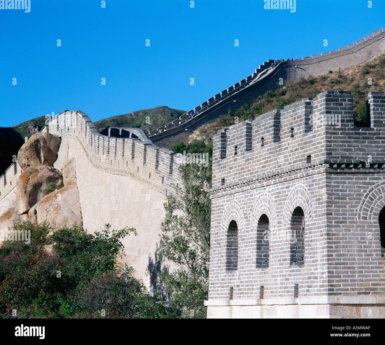 The Great Wall at Badaling near Beijing China Stock Photo - Alamy