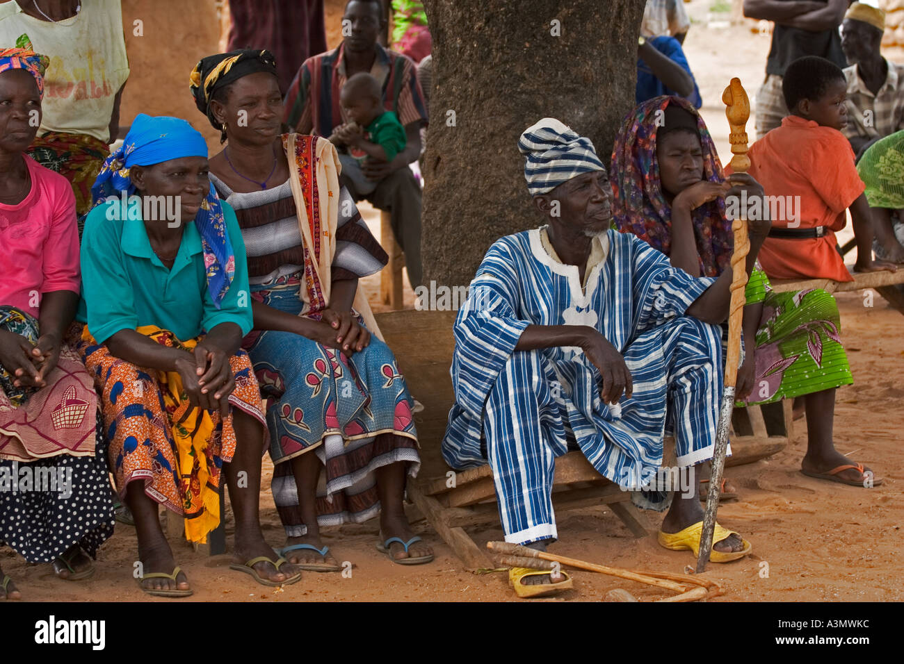 Village Chief plus villagers in Mognori Village Community, Northern ...