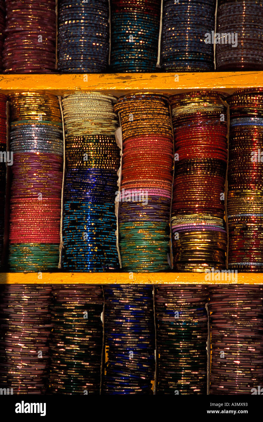 Bangles Stacked for Sale in Chandni Chowk Delhi India Stock Photo - Alamy