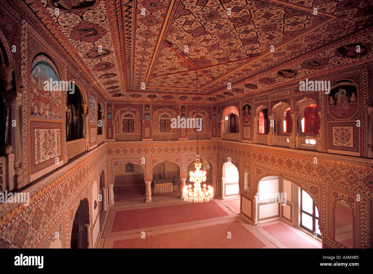 Diwan i Khas or Main Meeting Room of Samode Palace India Stock Photo ...