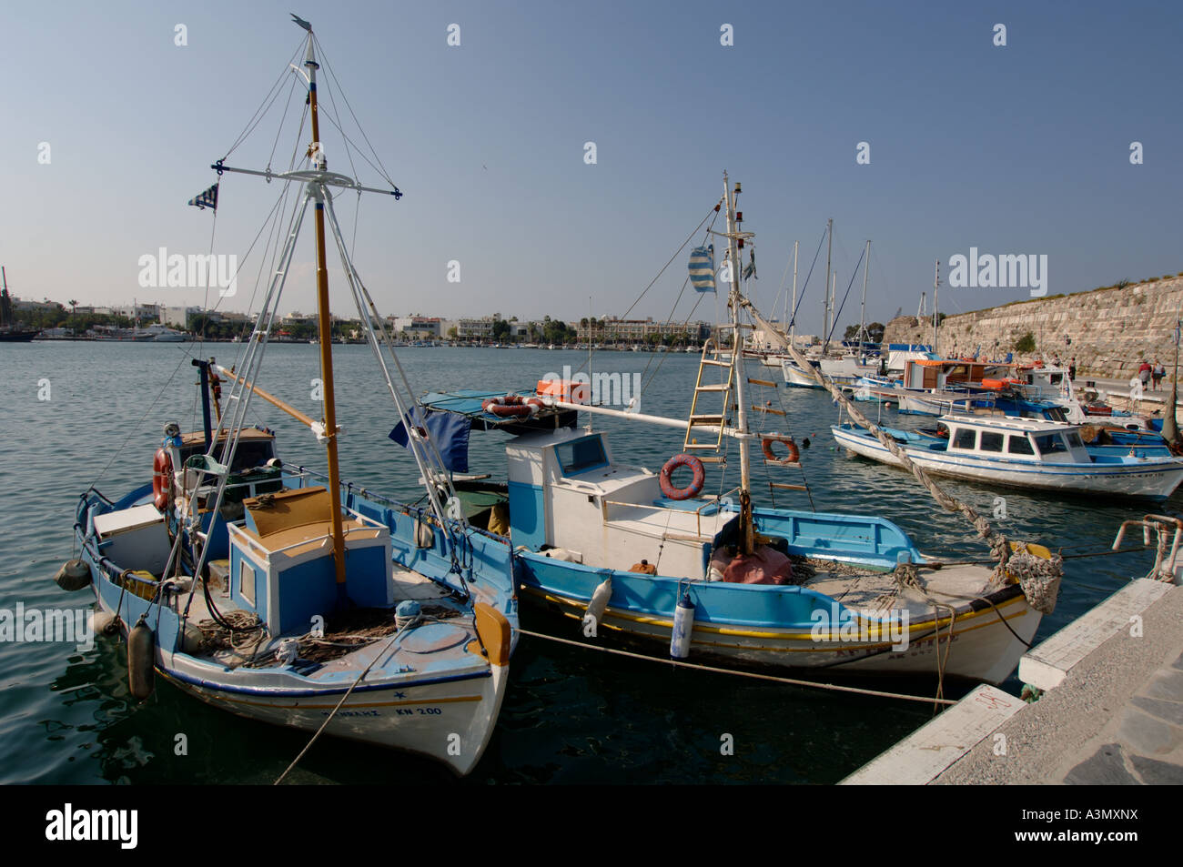 Kos City Port. Greece Stock Photo - Alamy